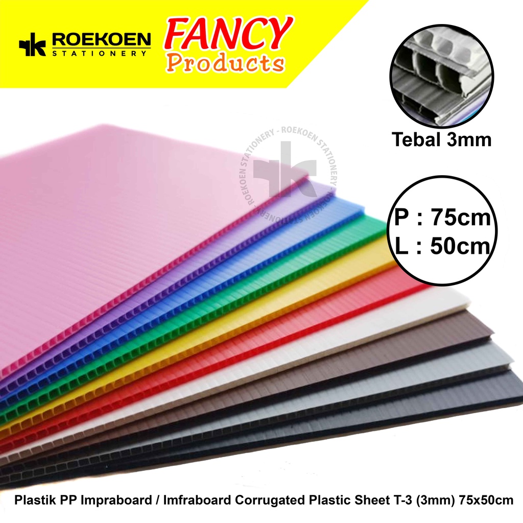 Jual Plastik PP Bergelombang Impraboard / Imfraboard Corrugated Plastic ...