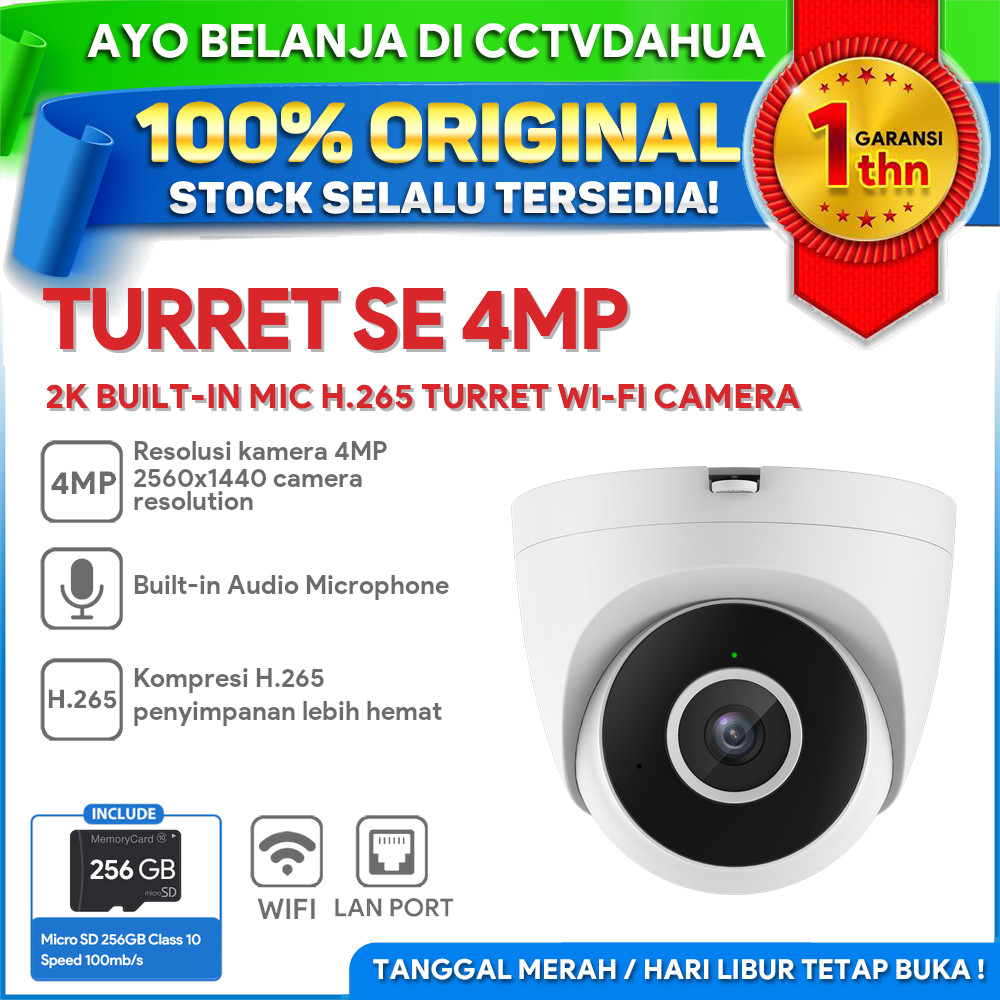 Jual IMOU IPC-T42EP TURRET SE 4MP 2K AUDIO H.265 TURRET WIFI IP CAMERA ...