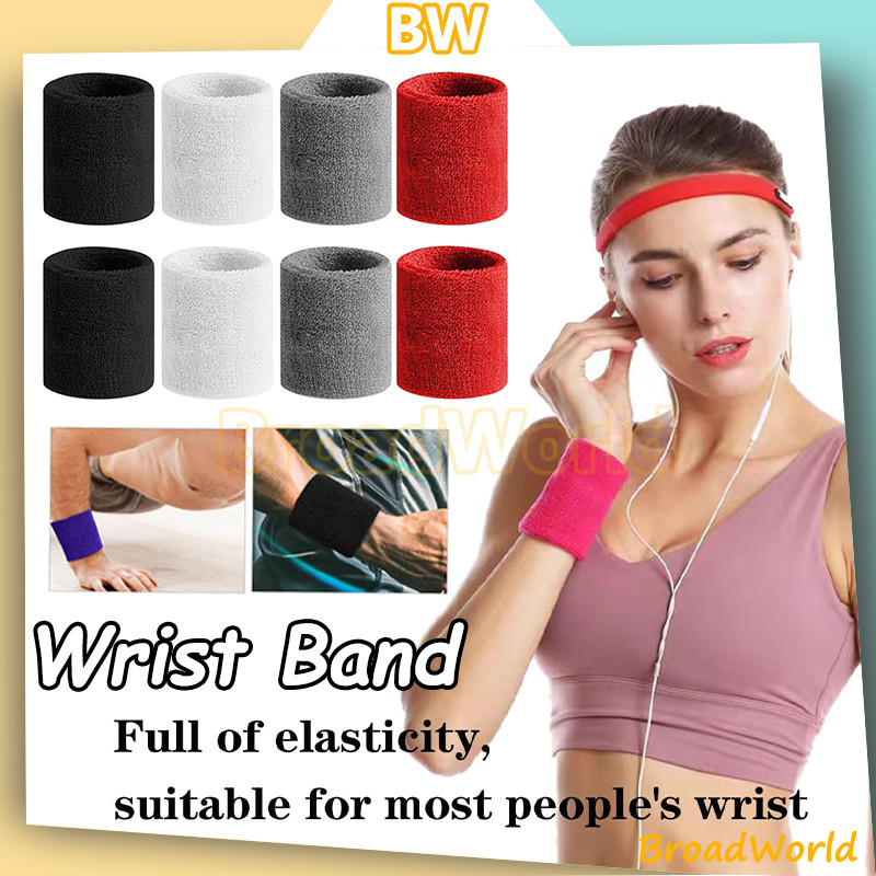 Jual BW Wrist Band Olahraga / Wristband / Handband / Hand Wrist Anti Keringat | Shopee Indonesia