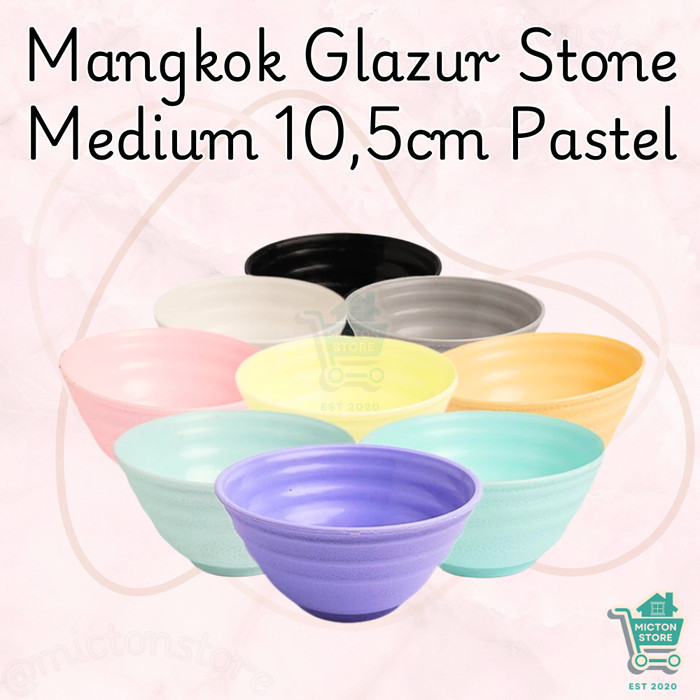 Jual LUXTON Mangkok Glazur Stone Medium Premium Mangkok Food Grade ...