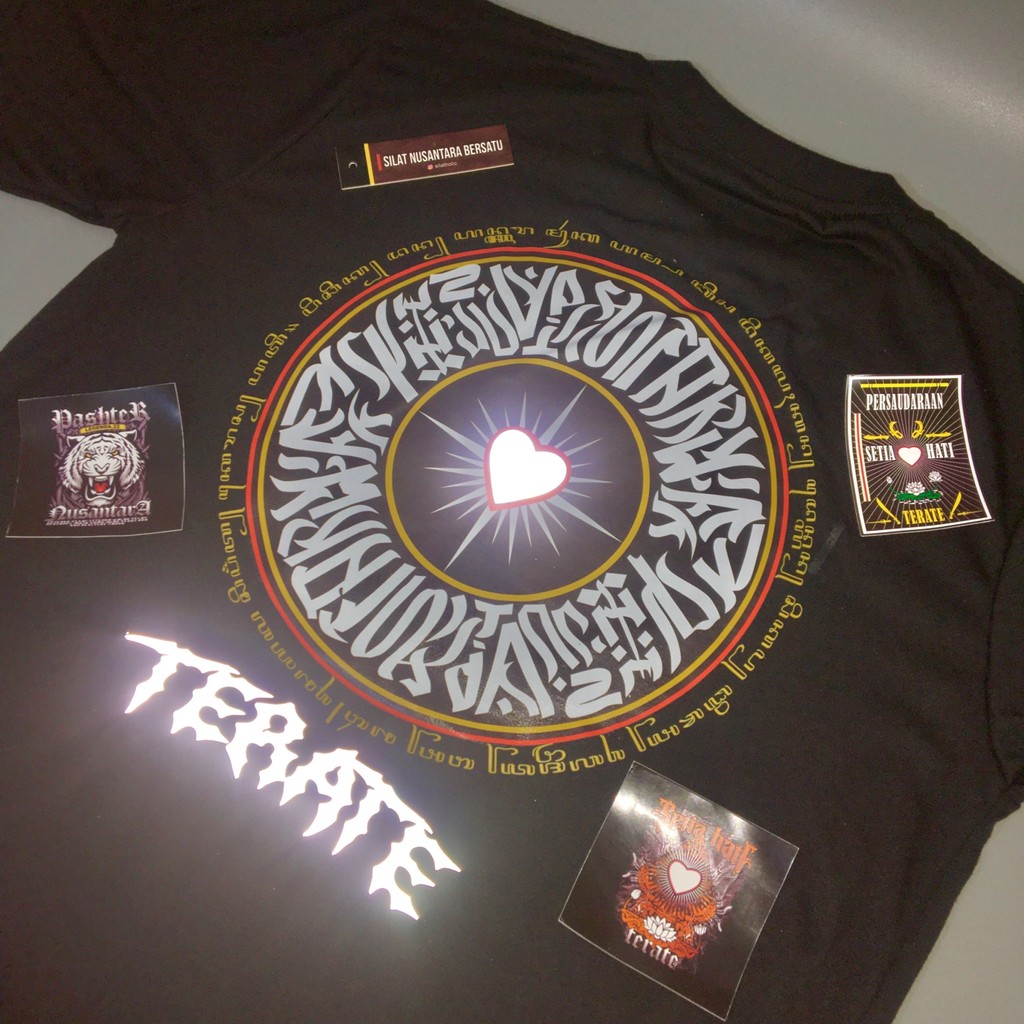 Jual Kaos PSHT Terate Setia Hati AKSARA Menyala Terkena Cahaya ...