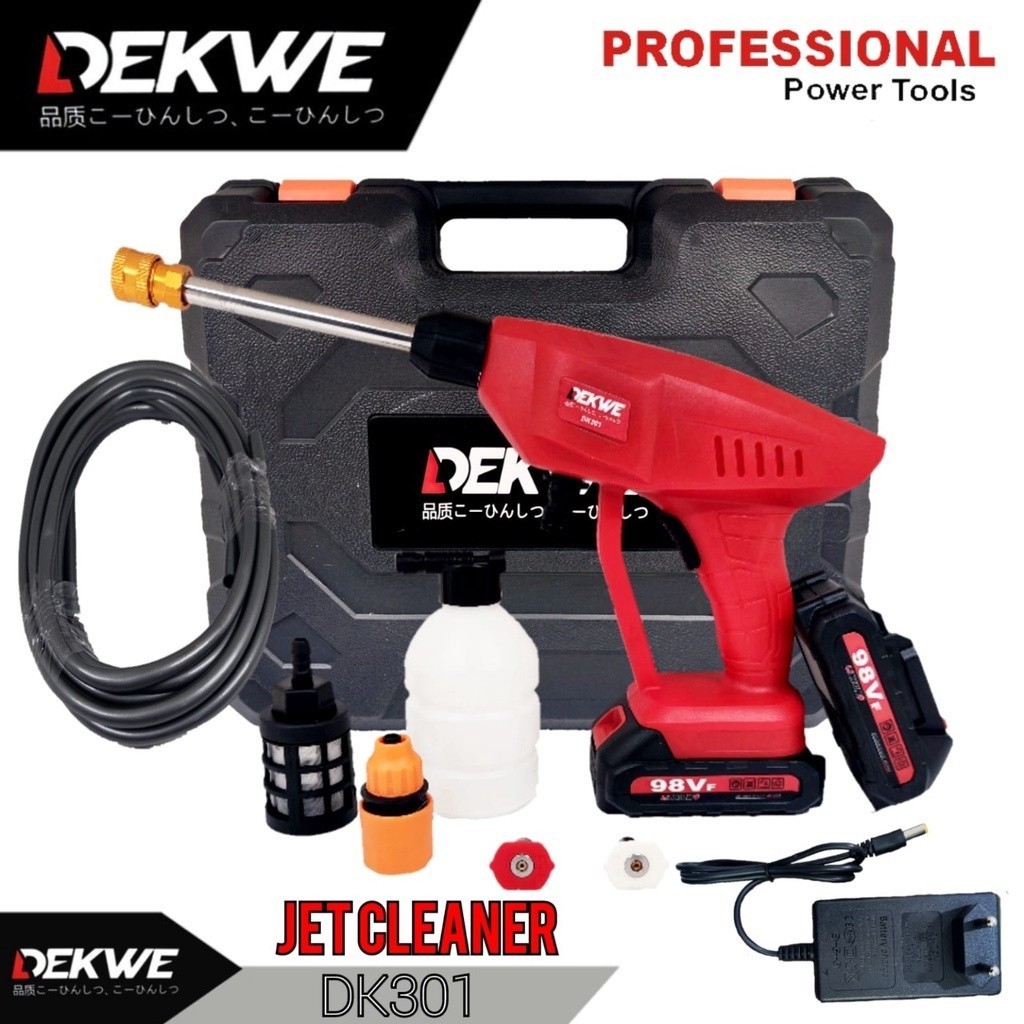 Jual DEKWE DK301 Jet Cleaner Cordless Portable Baterai 98v | Shopee Indonesia
