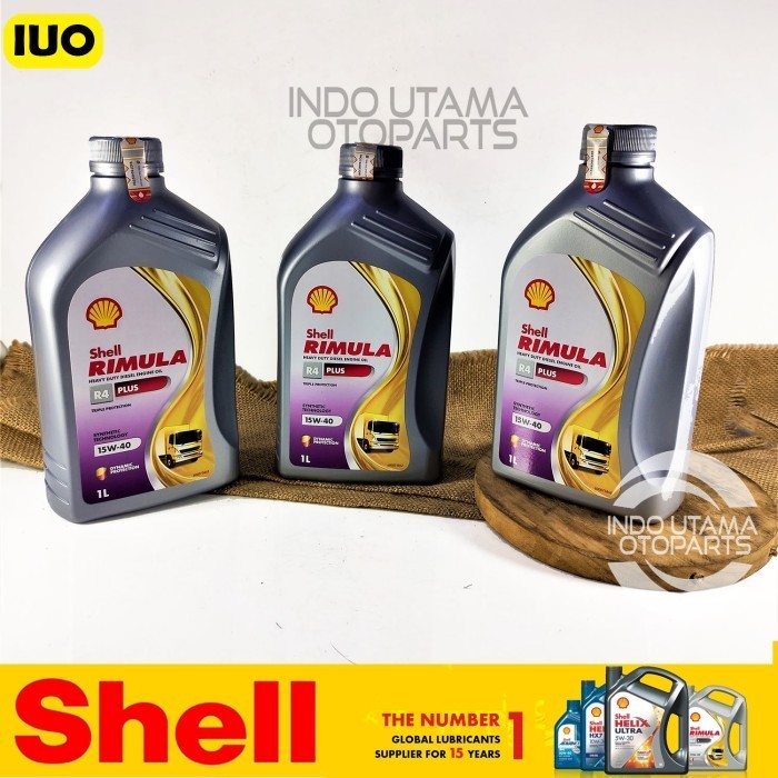 Jual Oli Mesin Shell Rimula R4 Plus 15W-40 15W40 Heavy Duty Diesel 1 ...