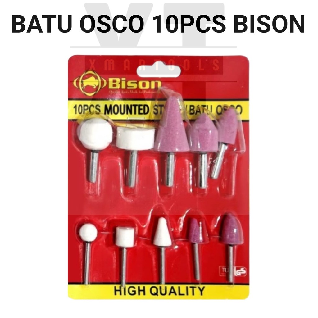 Jual Batu Osco 10 Pcs BISON / Batu Mata Gerinda Set Bor Tuner / Mounted ...
