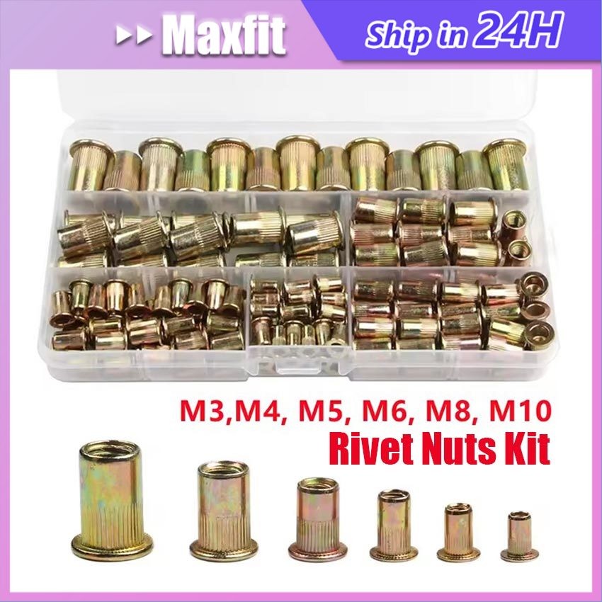 Jual 175Pcs Rivet Nut Mur Tanam / Rivnut / Mur Furniture Knockdown ...
