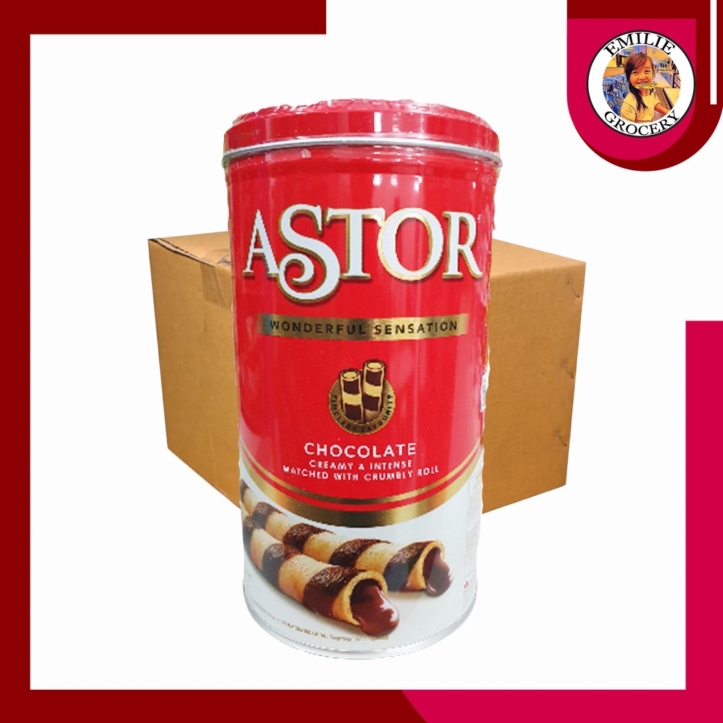 Jual Paket Astor Kaleng Wafer Stick Roll Coklat Chocolate 330gram 330 ...