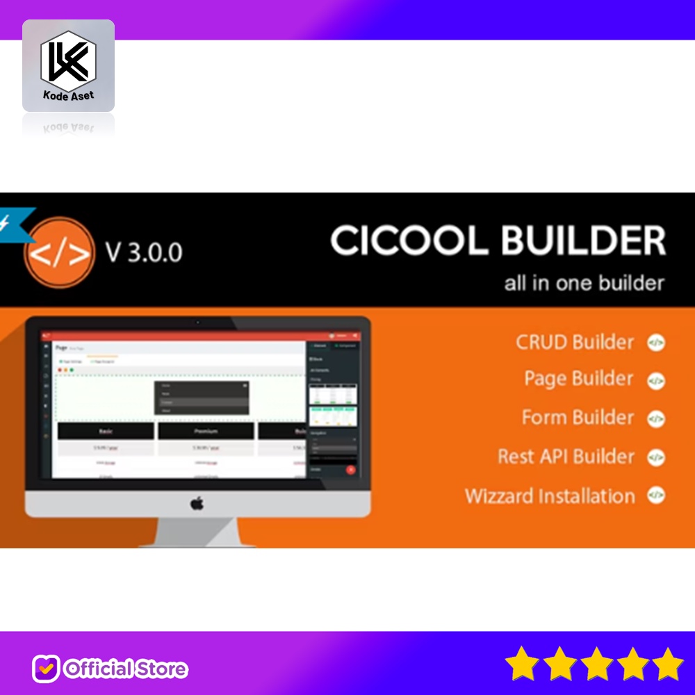 Jual Source Code Aplikasi Codeigniter Page Form Rest Api And Crud Generator By Kodeaset