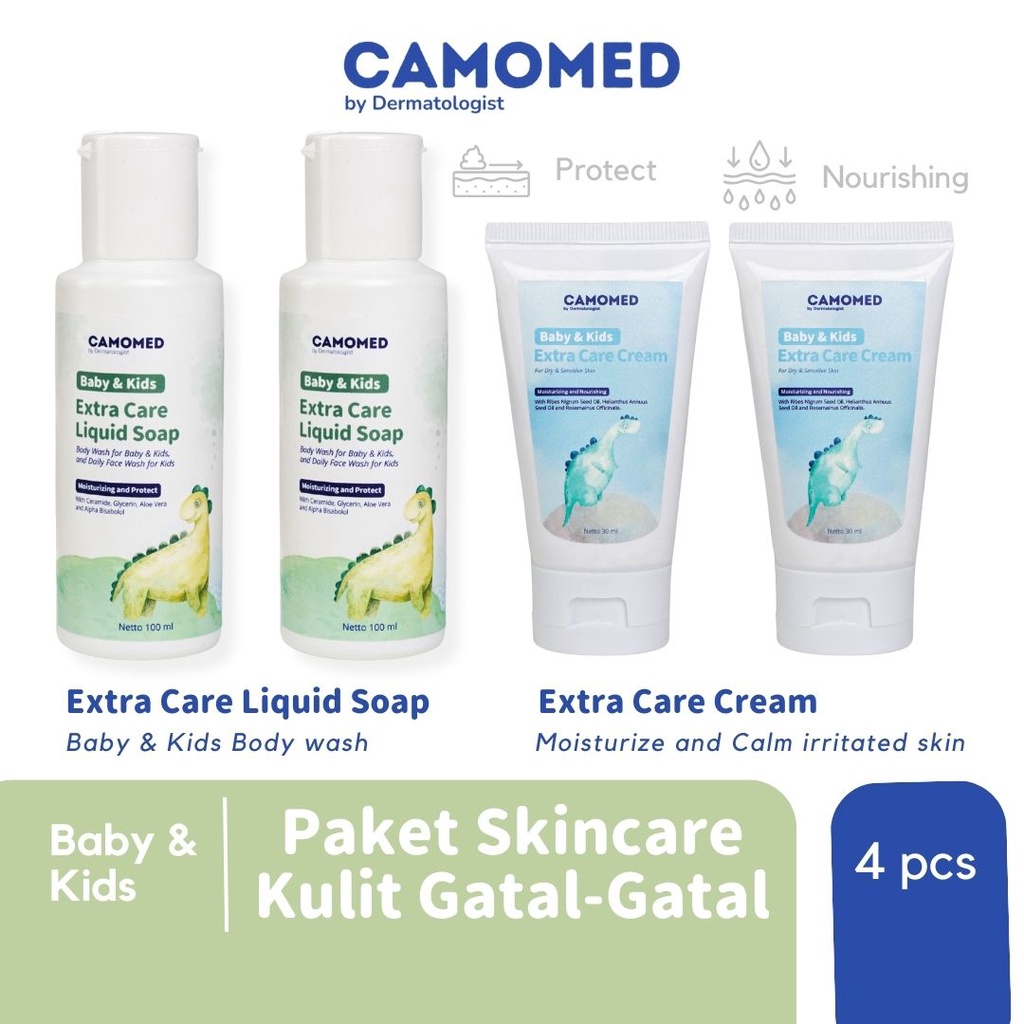 Jual Paket Skincare Bayi dan Anak Kulit Gatal-Gatal CAMOMED - Sabun ...