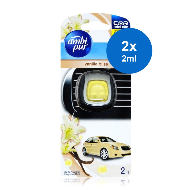 Jual Ambi Pur Mini Vent Clip Vanilla Bliss 2 x 2 ml | Shopee Indonesia