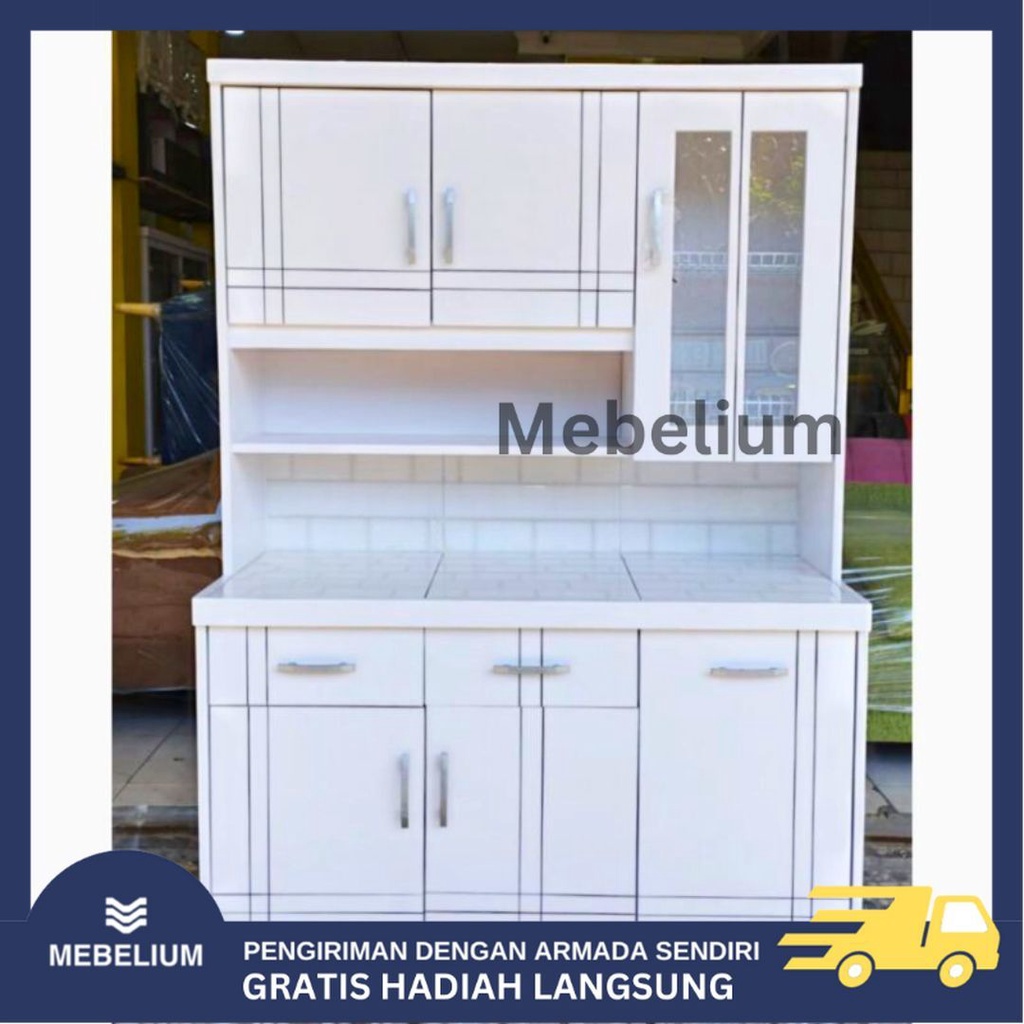 Jual [ORIGINAL] Kabinet Dapur 3 Pintu Premium | Lemari Dapur Rak Piring ...