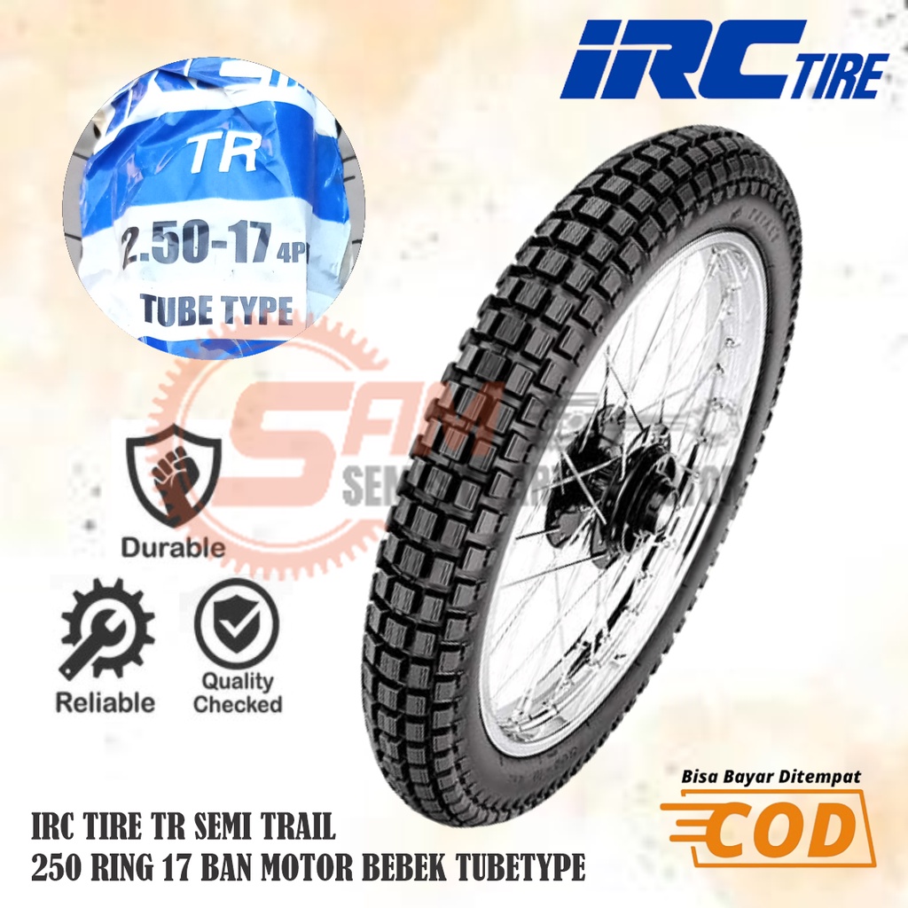 Jual Ban Luar IRC Tire TR 250 Ring 17 Semi Trail Tubetype Motor Grand Supra Blade Revo | Shopee ...