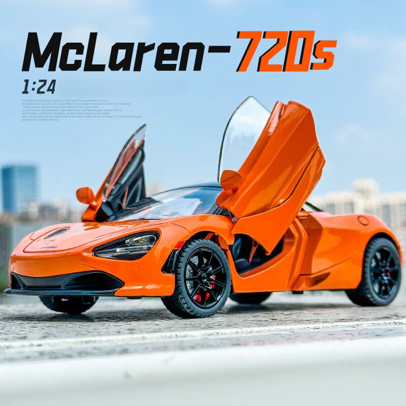Jual 1:24 Diecast McLaren 720s super car Model Miniature mobil koleksi ...