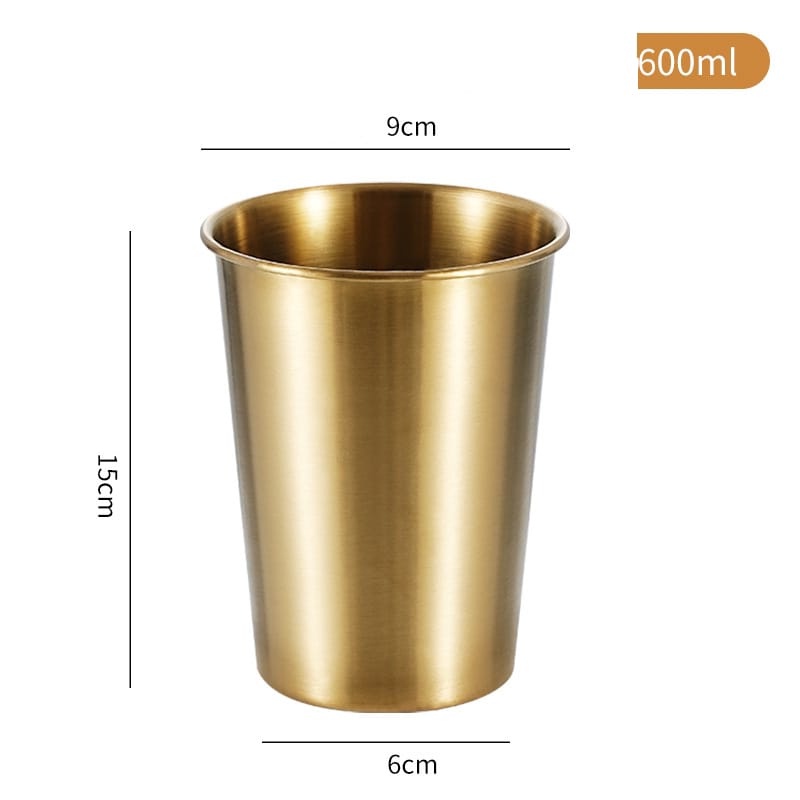 Jual Kingsbakeware Gelas Korea Gold SUS 304 / Gelas Korea Stainless Steel Gold Anti Karat ...