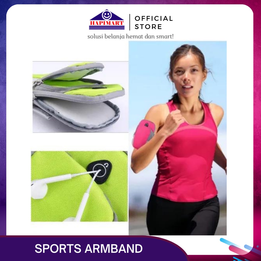 Jual Sports Armband Case Holder Hp Tas Lengan Untuk Olahraga Ukuran All ...