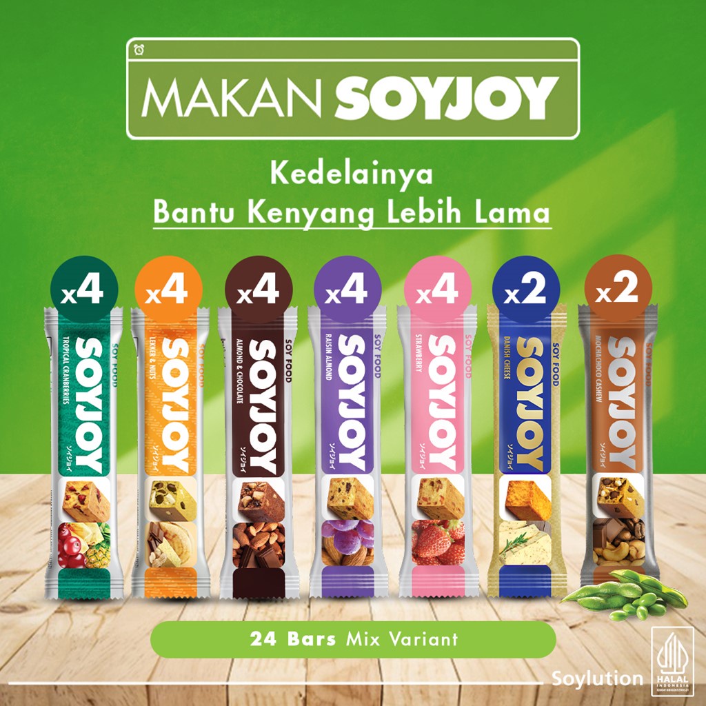 Jual SOYJOY Snack Bar Kedelai All Variant - 24 Bar | Shopee Indonesia