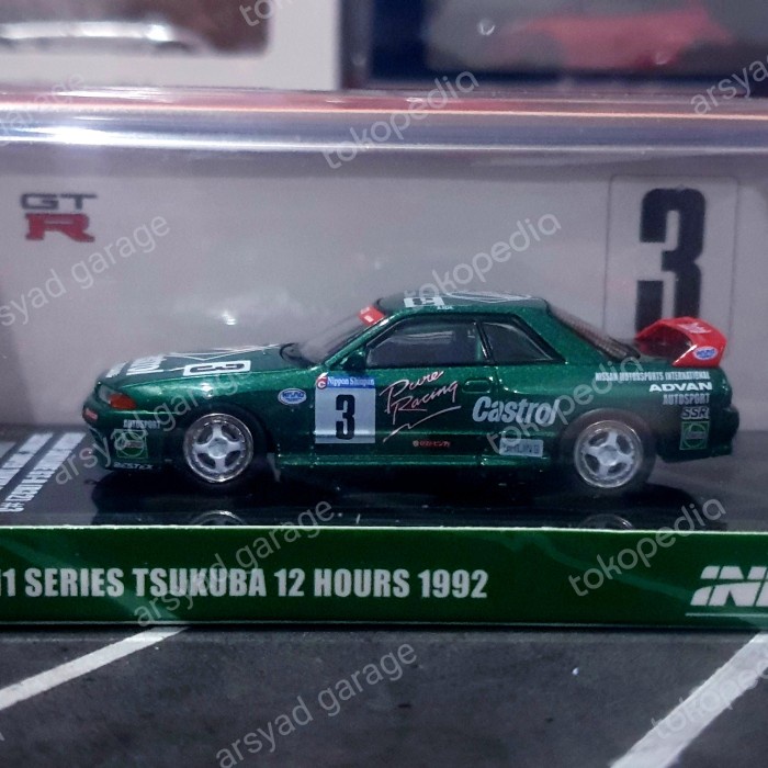Jual Diecast Inno64 Nissan Skyline GTR R32 #3 Castrol Super Taikyu N1 ...