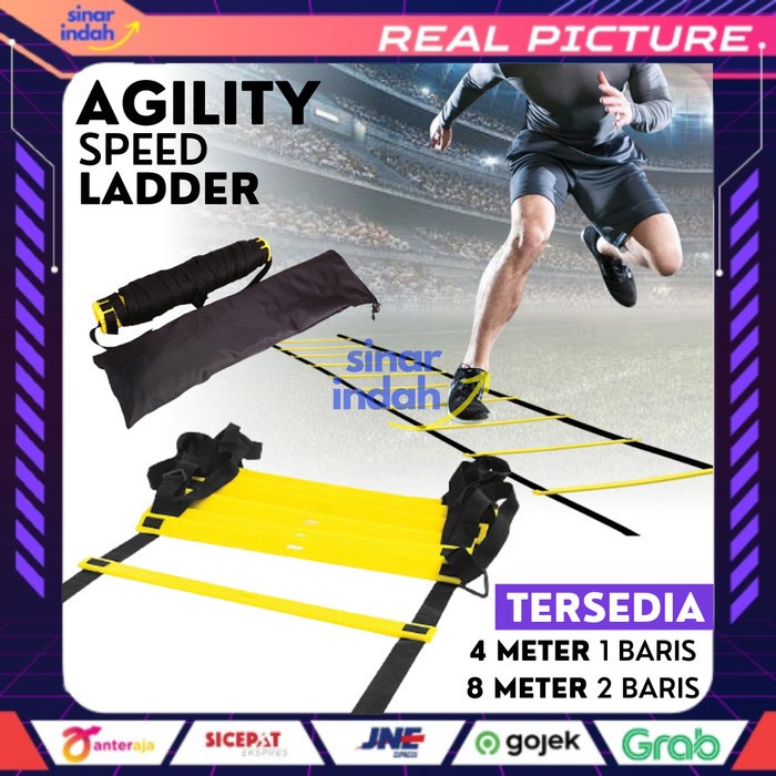 Jual Agility Ladder 4M 8M Speed Ladder Drills Training Tangga - 4 Meter ...