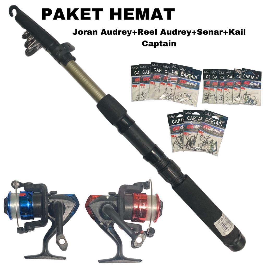Jual Set Joran Pancing Murah Joran Audrey Reel Audrey Senar Kail ...
