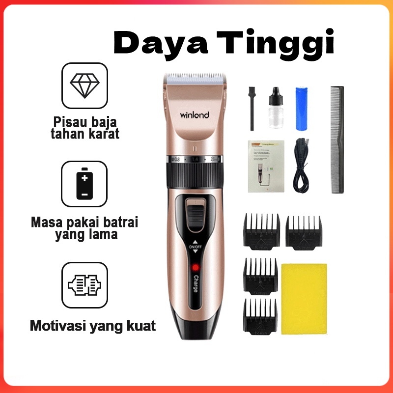 Jual Daya Tinggi Alat cukur rambut elektrik hair clipper Cordless ...