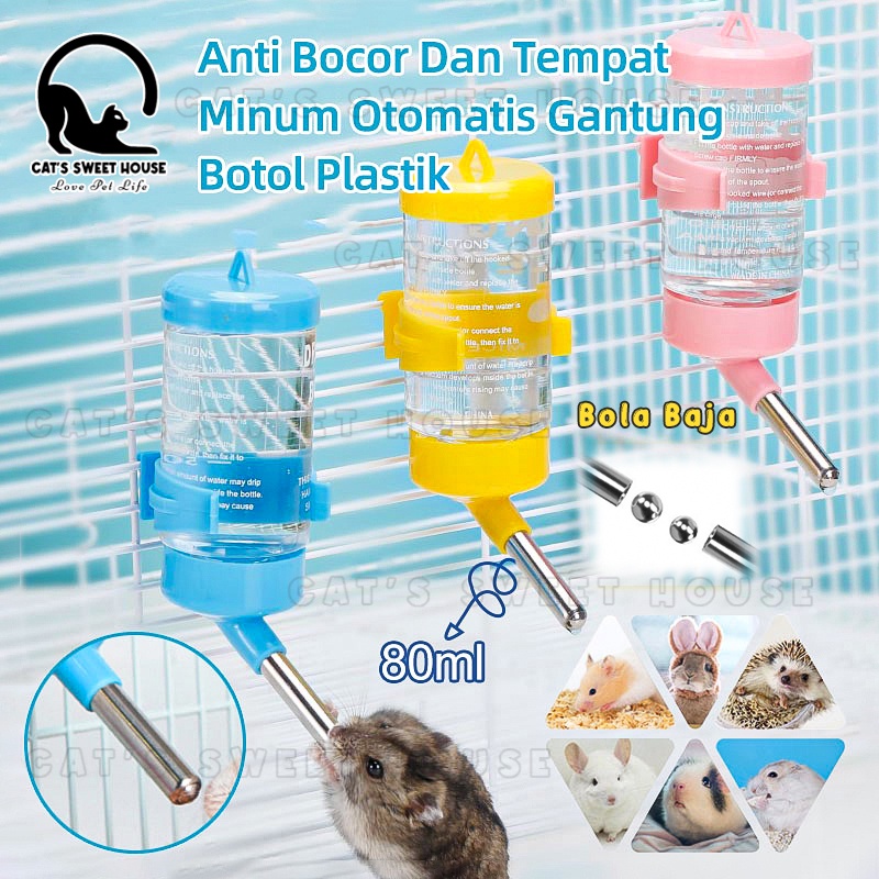 Jual Botol Minum Hamster 60ml 80ml Tempat Minum Otomatis Botol Dot ...