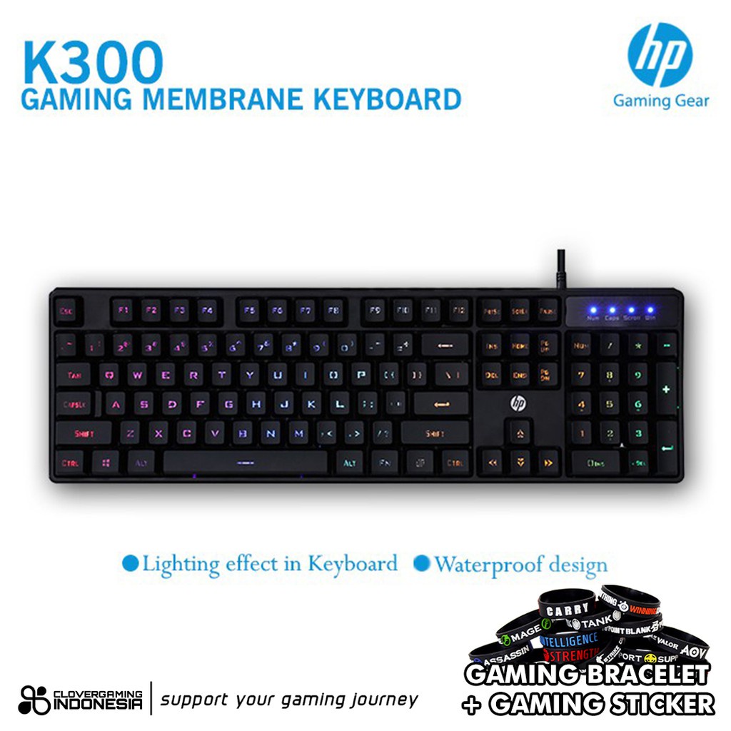 Jual HP K300 Membrane - Gaming Keyboard | Shopee Indonesia