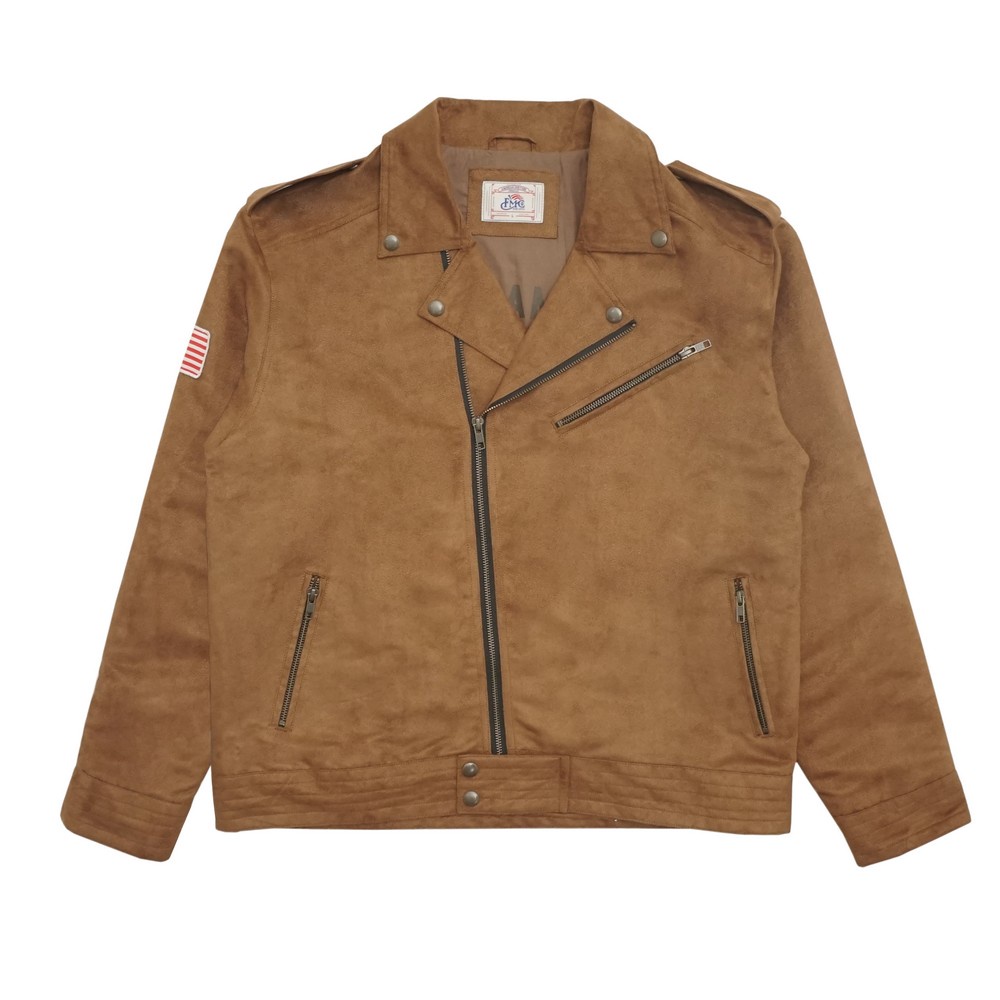 Jual FMC Jaket Suede Pria Vintage Jacket with Zipper Pocket Apache ...