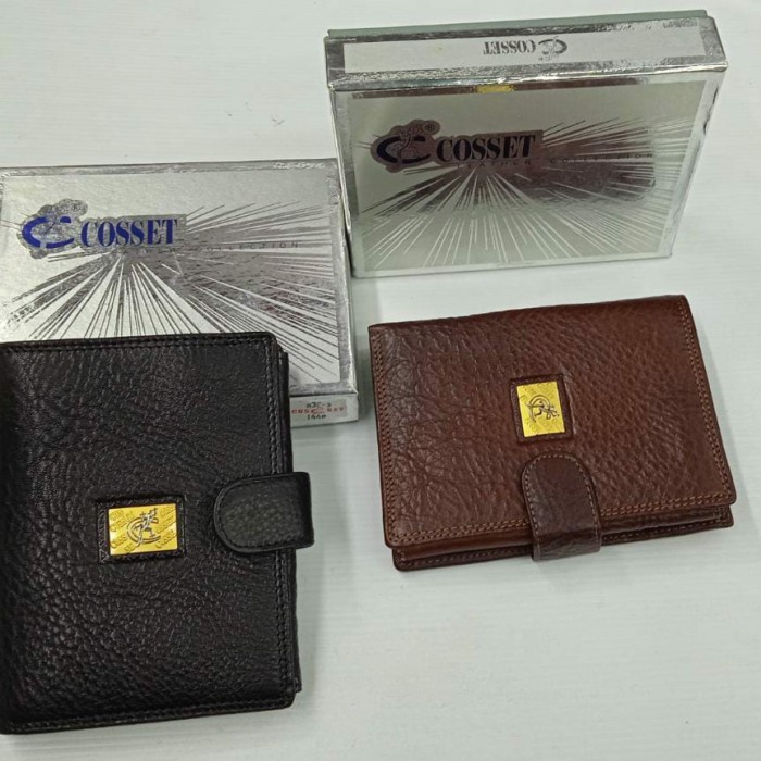 Jual DOMPET MODEL PASPOR KULIT ASLI KUALITAS BAGUS MEREK COSSET 32-3 ...