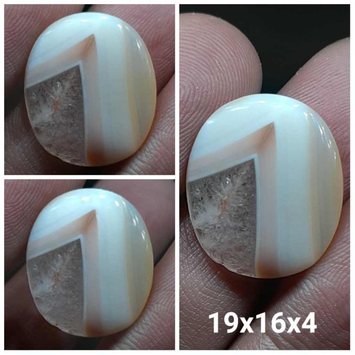 Jual Natural Batu Akik Motif Gambar Simbol Logo Nomor Angka 7 Hoki ...