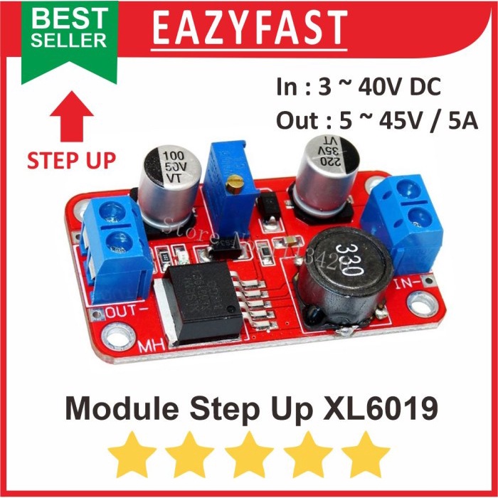 Jual Step Up 5A XL6019 Module Modul DC Adjustable Power Boost Regulator | Shopee Indonesia