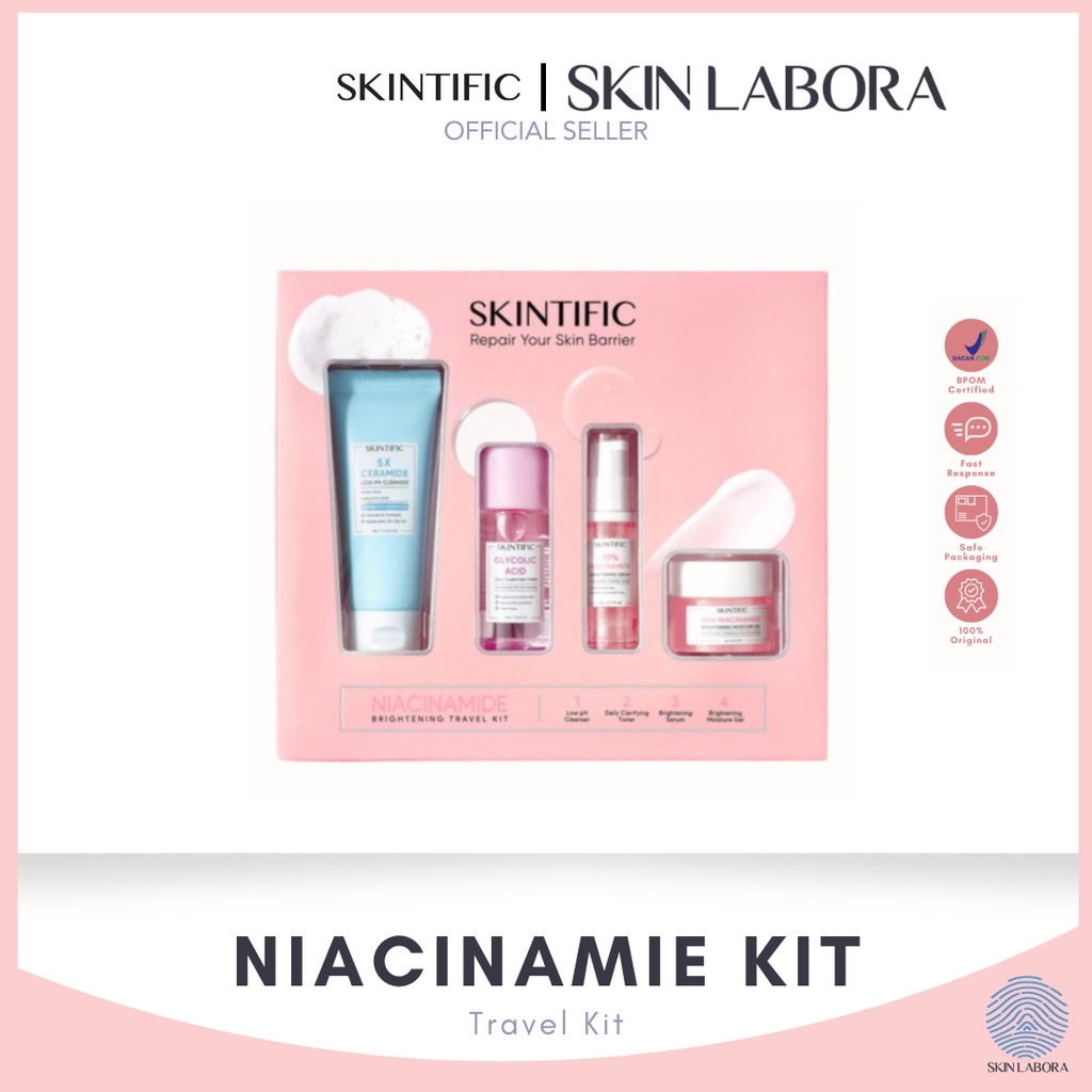 Jual SKINTIFIC - Niacinamide Brightening Travel Kit (4pcs) | Shopee ...