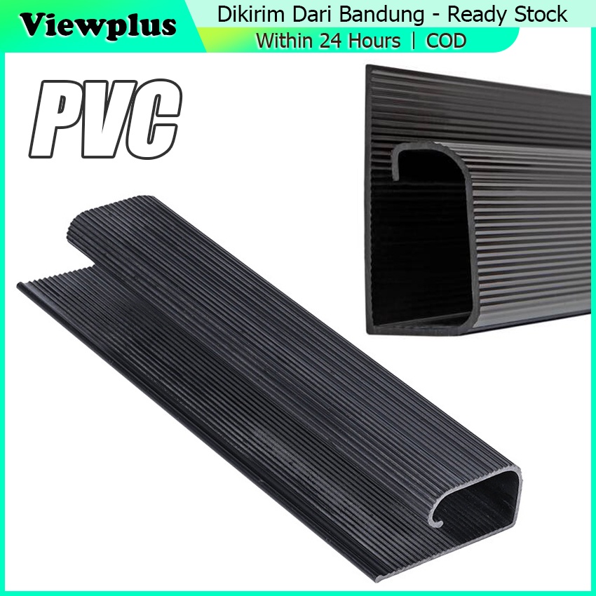 Jual PVC J Channel Pelindung Kabel Cable Duct Penutup Kabel Lantai Dinding Kabel Protektor Cable ...