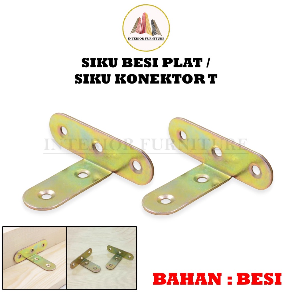 Jual Siku Plat T Konektor Besi Bracket connector | Shopee Indonesia