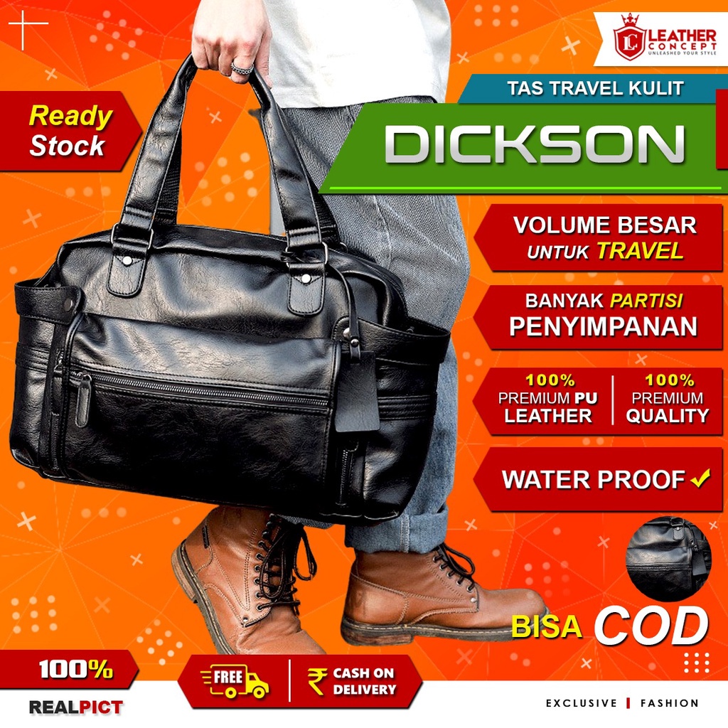 Jual LEATHER CONCEPT Tas Travel Kulit Tas Gym Kulit Travel Bag Kulit ...