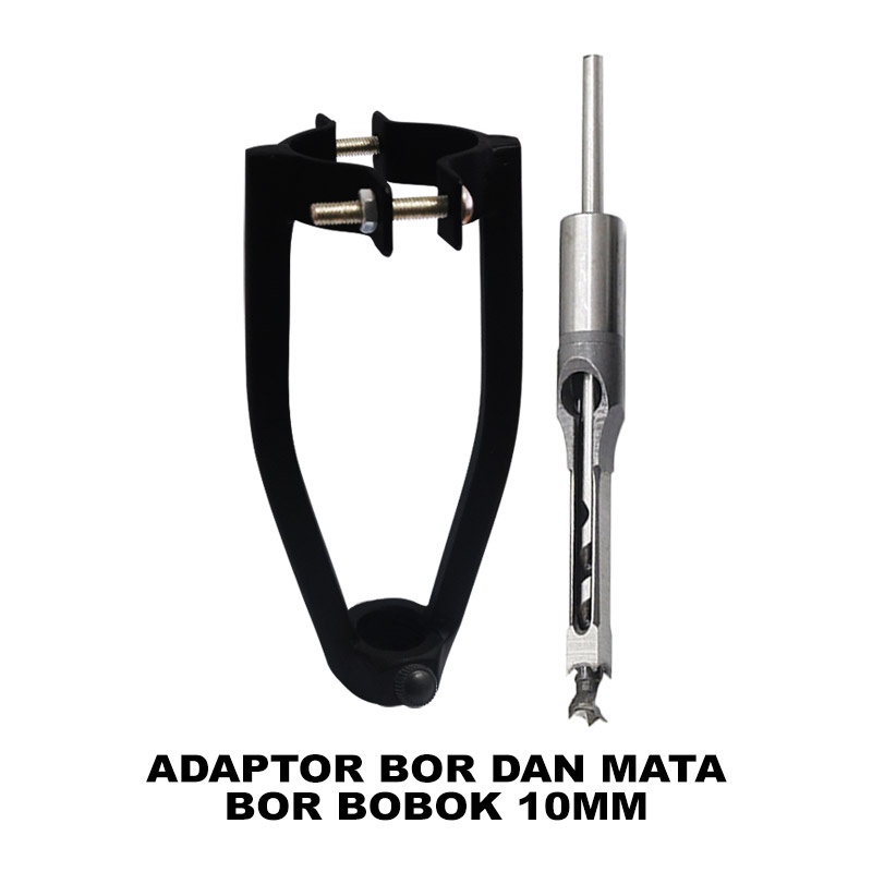 Jual DUDUKAN BOR BOBOK KAYU +mata bor bobok 10mm Adaptor bor bobok kayu ...