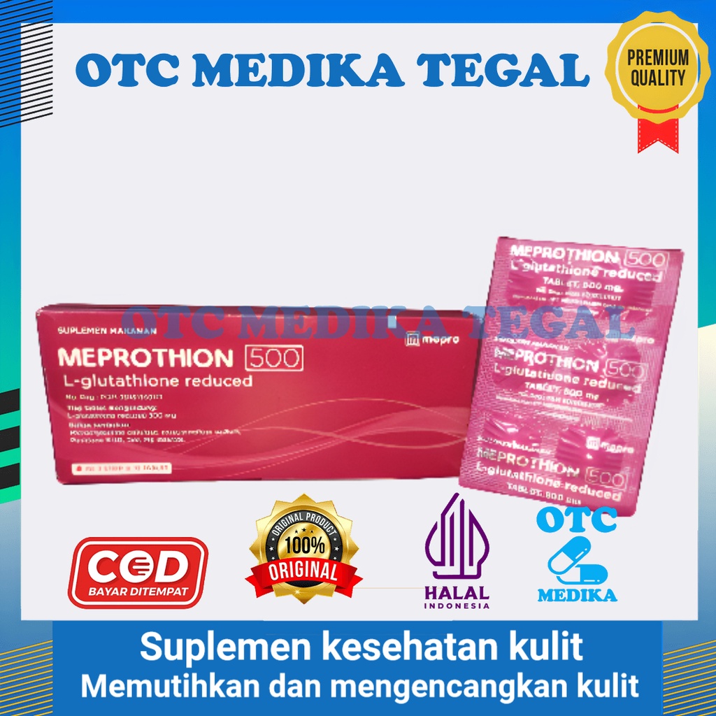 Jual Meprothion 500mg 10 tablet suplemen untuk kesehatan kulit ...
