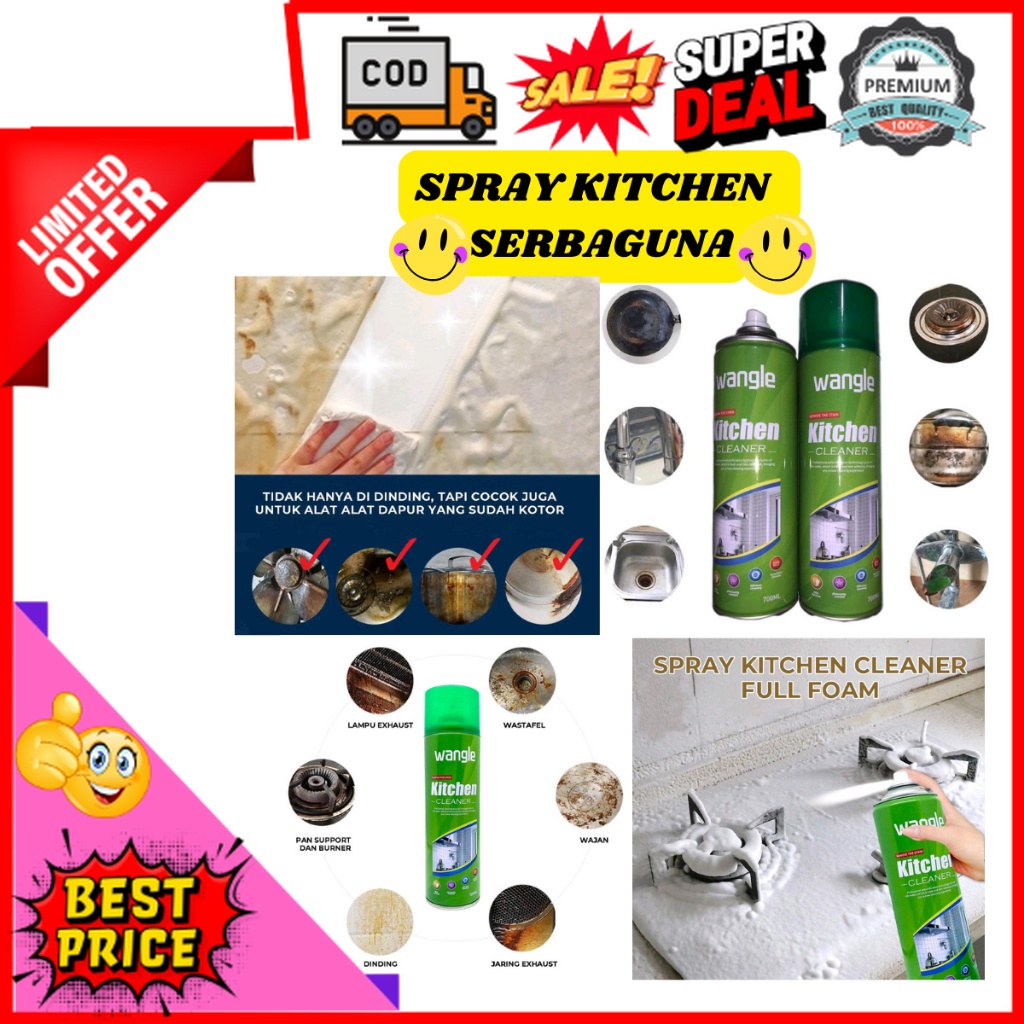 Jual Perlengkapan Rumah Semprotan Pembersih Kompor Dapur Kulkas Minyak ...