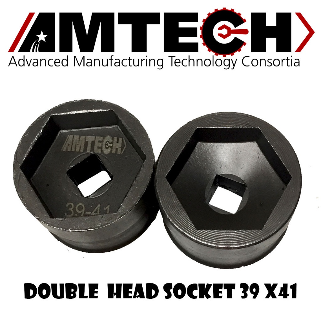 Jual AMTECH Double Head Socket 39 x 41 Mata Sok Blok CVT 39x41 mm / Kunci Shock Sock CVT 1/2 ...