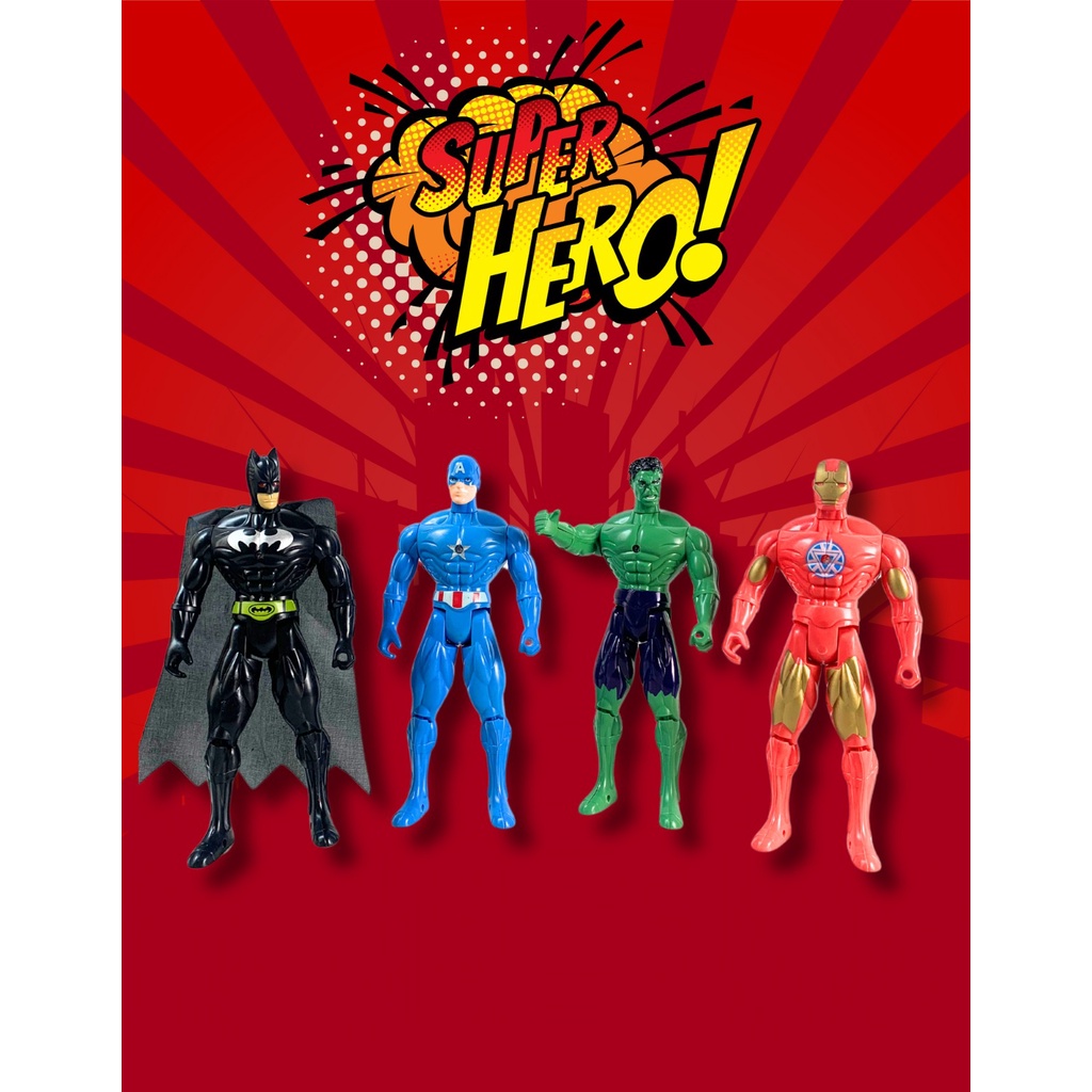 Jual Action Figure IRONMAN - HULK - BATMAN - CAPTAMERICA Justice League ...