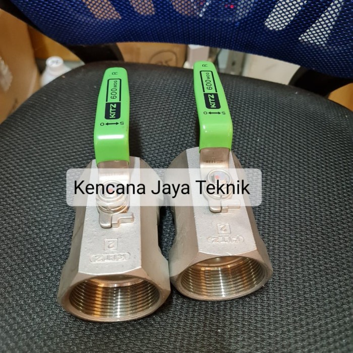 Jual G1 Ball Valve / Stop Kran Stainless 316 Drat 2" inch KITZ | Shopee Indonesia