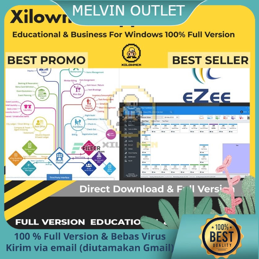 Jual [Full Version] eZee FrontDesk Hotel PMS & POS Pro Lifetime ...