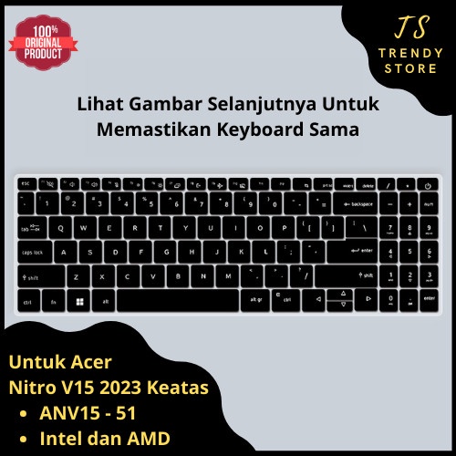 Jual Keyboard Protector Cover Acer Nitro V 15 V15 ANV15 Intel AMD 15.6 ...