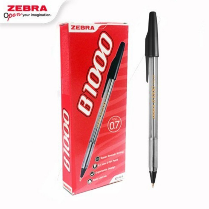 Jual Pulpen ZEBRA B1000 - Hitam | Shopee Indonesia
