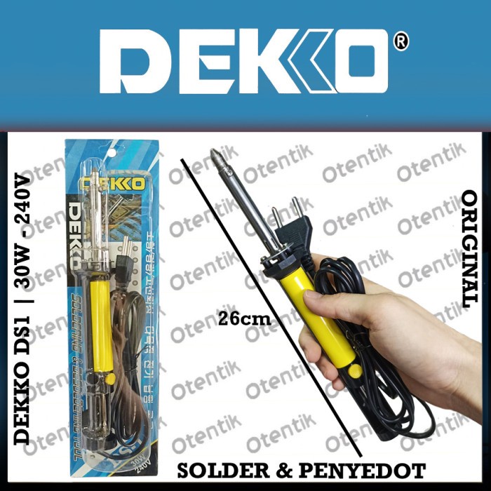 Jual DEKKO DS-1 Alat Sedot Timah Listrik DS1 Solder Desoldering 30 watt 30W | Shopee Indonesia