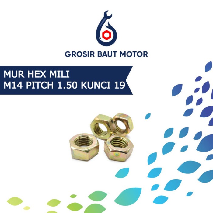 Jual Mur Hex M14 Kunci 19 Hexagonal Nut Galavanis Besi Mili | Shopee ...