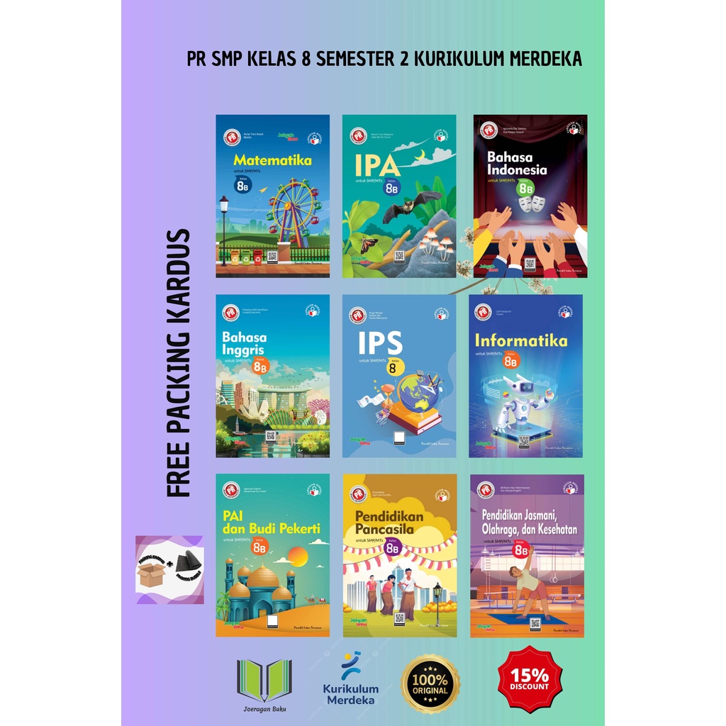 Jual Buku PR/LKS interaktif SMP Kelas 8 Semester 2 Kurikulum Merdeka Tahun 2024 Penerbit Intan ...