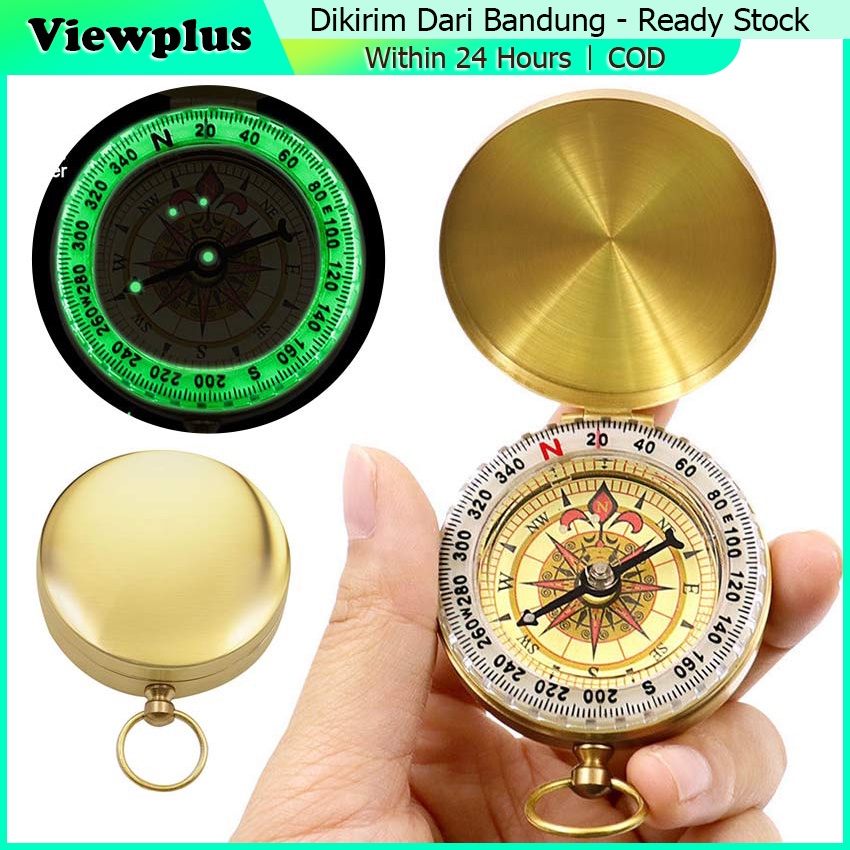 Jual Kompas Vintage Pocket Arah Mata Angin Camping Hiking Geologi ...