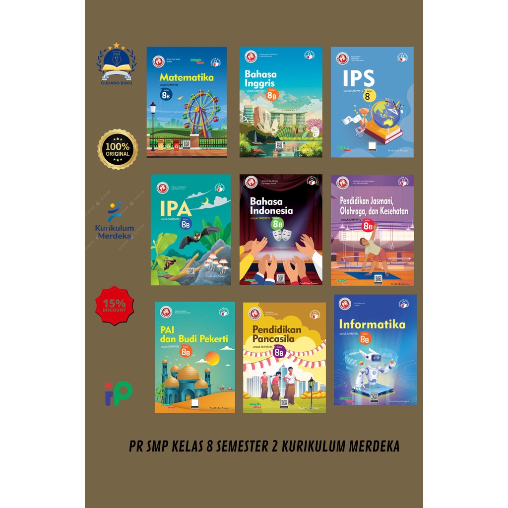Jual BUKU PR/LKS INTAN PARIWARA SMP Kelas 8 Semester 2 Kurikulum Merdeka Tahun 2024 | Shopee ...