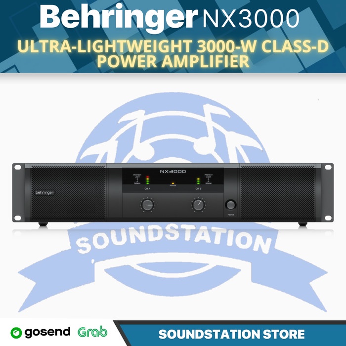 Jual Behringer NX3000 Ultra-Lightweight 3000-Watt Class-D Power ...