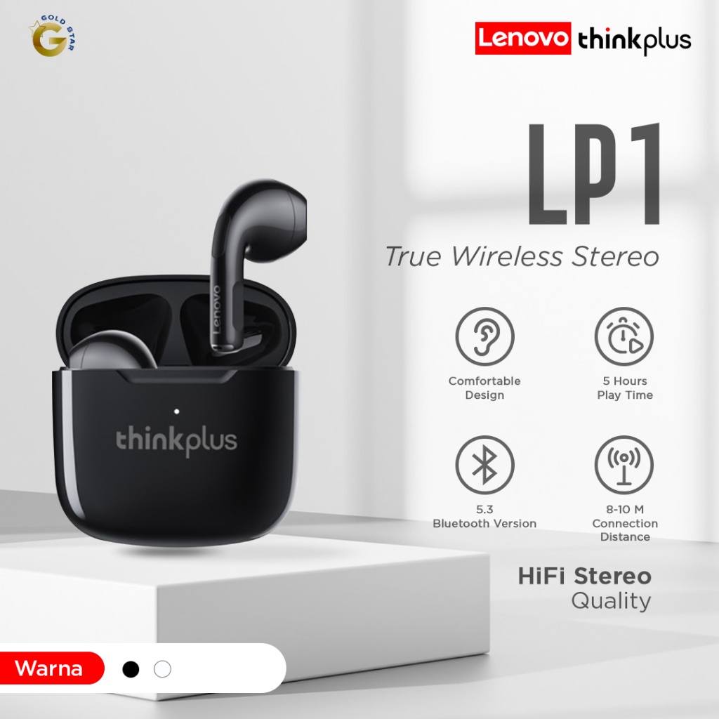 Jual Thinkplus LP1 Headset Earphone Earbuds TWS Bluetooth Wireless Sound Hifi Stereo | Shopee ...