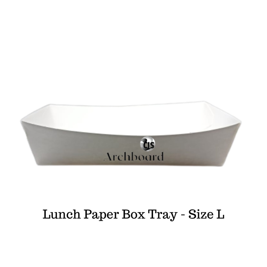 Jual PAPER LUNCH BOX TRAY - LUNCH TRAY LARGE - FOOD GRADE TRAY LARGE ...